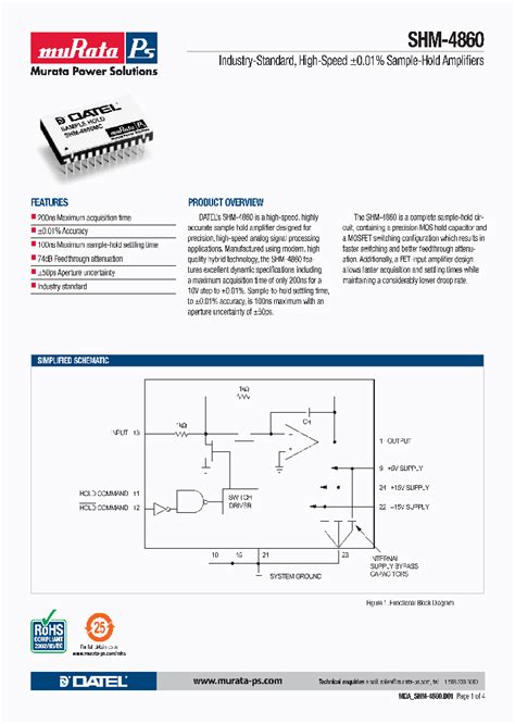 Shm 4860 4404407 Pdf Datasheet Download Ic On Line