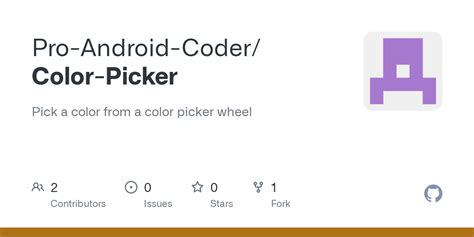 GitHub Pro Android Coder Color Picker Pick A Color From A Color Picker Wheel