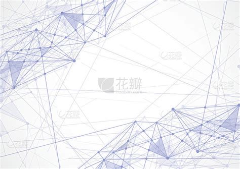互联网连接抽象的科技感图形设计