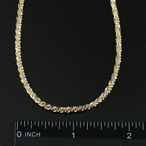 14k Sparkle Chain Necklace Ebth