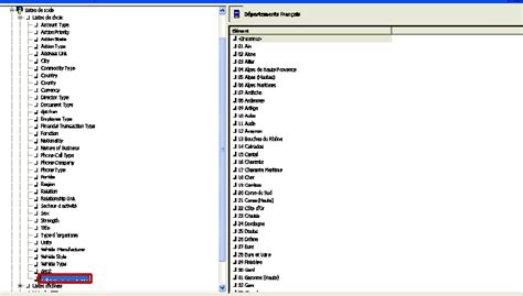 IBM I2 IBase Importation Dans Une Liste De Code