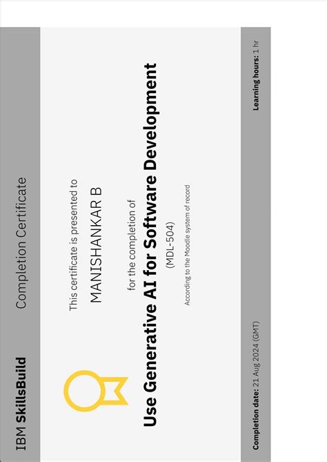 Mani Shankar On Linkedin Ibmskillsbuild Ai Developer