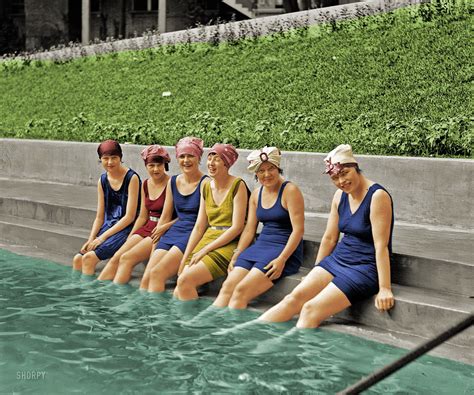 Shorpy Historical Photo Archive Bathing Caps July 15 1922
