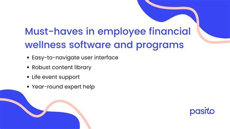 How To Improve Employee Financial Wellness Pasito