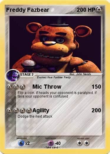 Pokémon Freddy Fazbear 1440 1440 Mic Throw My Pokemon Card