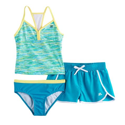 Girls 7 16 Zeroxposur 3 Pc Tankini Set