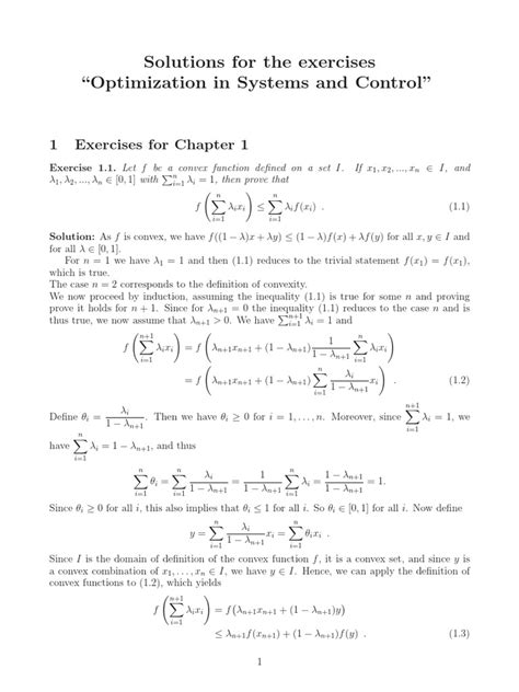Exercises With Solutions Pdf Pdf Mathematical Optimization Linear