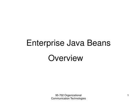 Ppt Enterprise Java Beans Powerpoint Presentation Free Download Id