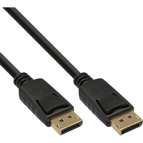 Intos Electronic Ag Inline® Displayport Kabel Schwarz Vergoldete Kontakte 1 5m Computer Kabel