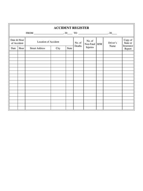 Fdot Accident Report Form