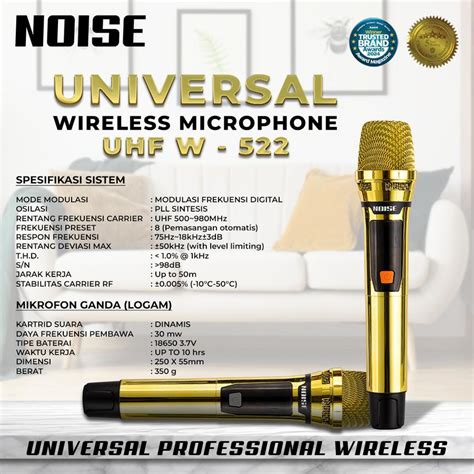 Noise Universal Wireless Microphone Uhf W 522 Noise