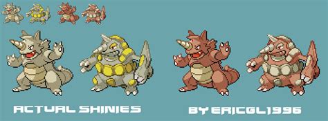 My Version Of Shiny Rhydon And Shiny Rhyperior By Ericgl1996 On Deviantart