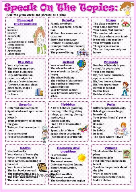 Esl Topics For Intermediate Students