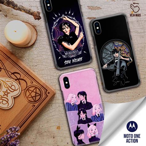Capa Capinha Case Moto One Action Wandinha Shopee Brasil