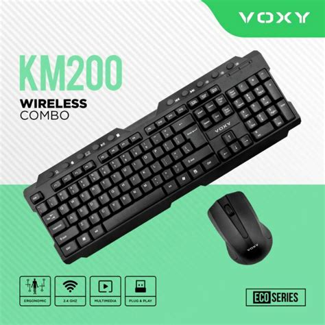 Jual Voxy Keyboard Mouse Bundle Wireless Km 200 Voxy Km200 Keyboard