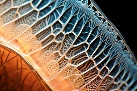 Premium Ai Image Microscopic Macro Closeup Shot Scientific Research