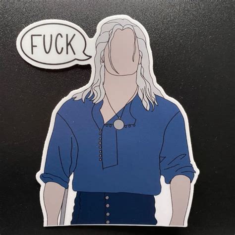 Witcher Geralt Catchphrase Sticker Fuck Geralt Of Rivia Etsy