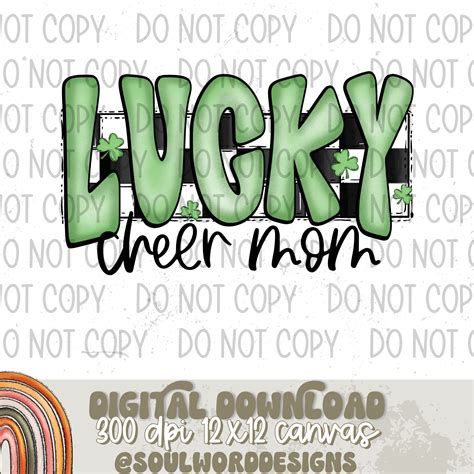 Lucky Cheer Mom Digital Download Olive Soul