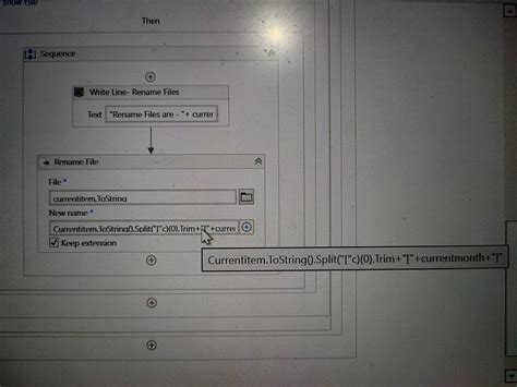rename file could not find a part of the path community uipath
