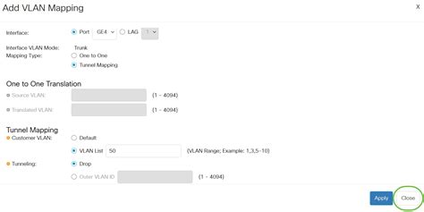 在思科业务交换机上配置vlan映射 Cisco