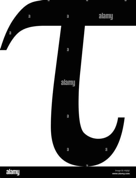 Tau Greek Letter Tau Symbol Vector Illustration Stock Vector Image