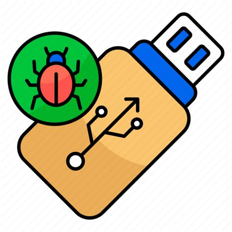 Usb Virus Flash Drive Malware Bug Malicious Icon Download On Iconfinder