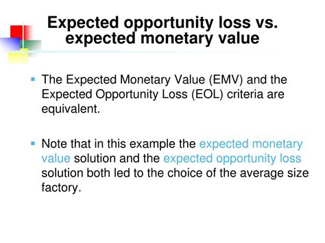 Ppt Decision Making Under Uncertainty Emv Eol And Decision Trees