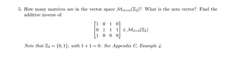 Solved How Many Matrices Are In The Vector Space Chegg