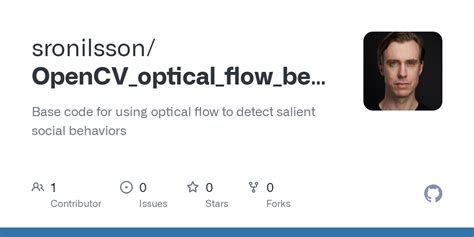 GitHub Sronilsson OpenCV Optical Flow Behavior Detection Base Code For Using Optical Flow To