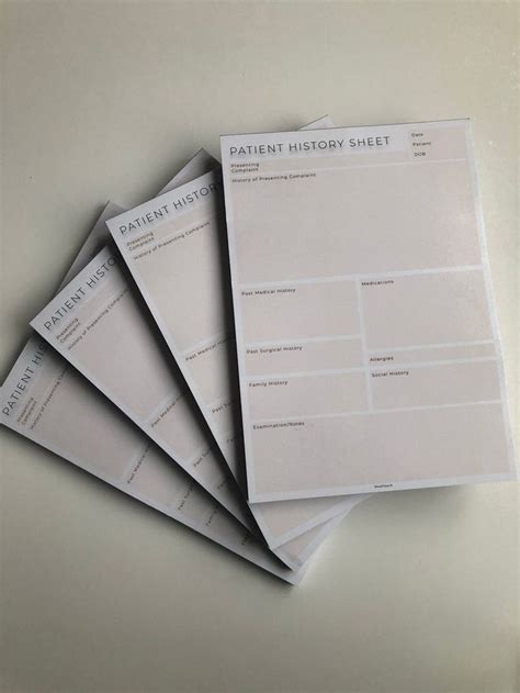 Patient History Taking Notepad Medicinephysician Associatenursing