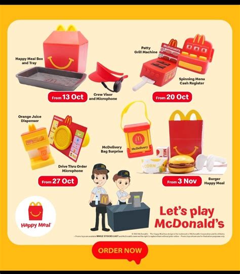 Happy Meal Mcd Mekdi Happy Meal Burger Set Toy Hobbies And Toys