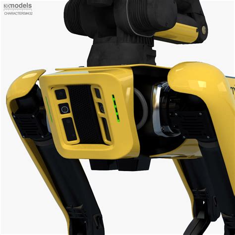 Boston Dynamics Spot Robot Dog With Arm 3d Model Download Robots On
