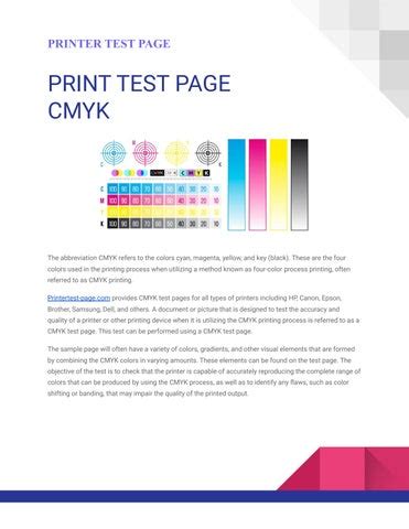 Print Printer Test Page Printer Testing 40 OFF