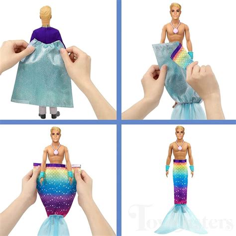 2020 Dreamtopia Barbie Prince To Merman Fashion Transformation Ken