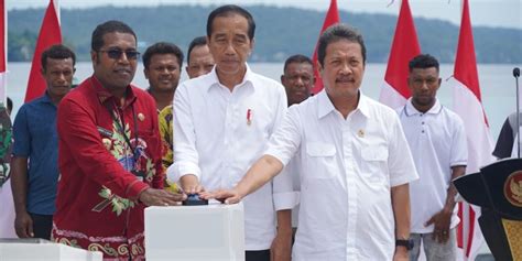 Resmikan Kampung Nelayan Modern Di Biak Jokowi Untuk Lakukan Hilirisasi