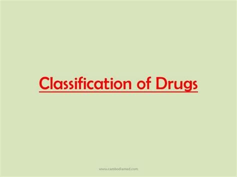 Classification Cardiovascular Drugs Pptx