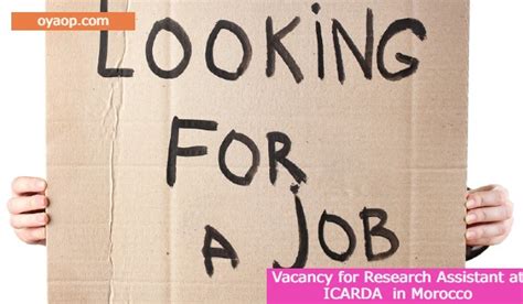 Vacancy For Research Assistant In Morocco Oya Opportunities Oya