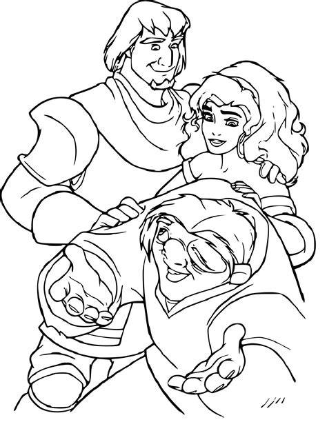 Coloriage Le Bossu de Notre Dame à imprimer