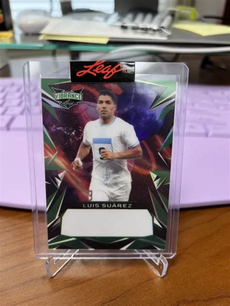 2023 Leaf Pre Production Proof Luis Suarez Vibrance Green Shimmer 11