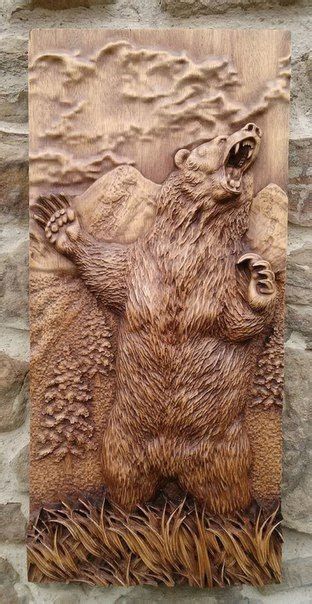Резьба по дереву Резная Сказка Wood Carving Art Bear Carving Cnc