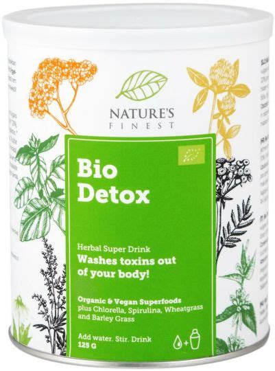 NATURES FINEST DETOX Супер микс за детоксикация с портокалов вкус 125g