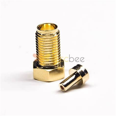 Rf Coaxial Connector Standard Sma Jack Straight Solder Type For Cable
