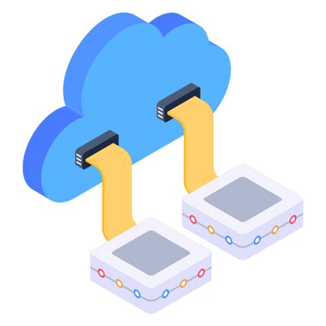 Cloud Server Generic Isometric Icon