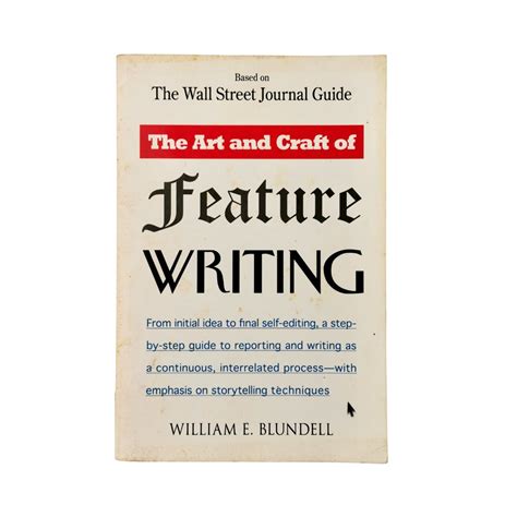 [reference] the art and craft of feature writing from initial idea to