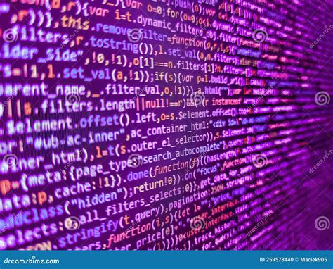 Code Of Javascript Language On White Background Failure In The Program