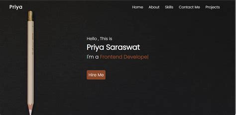 Priya Saraswat FullStack Developer Home