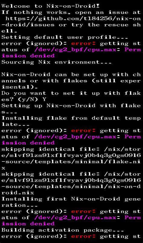 Im Initializing The Installation · Issue 258 · Nix Communitynix On Droid · Github