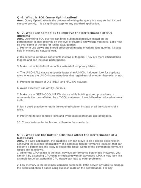 performance tuning pdf