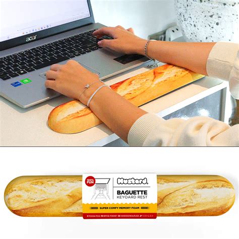 Baguette Memory Foam Keyboard Wrist Rest The Green Head