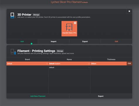 3d Printer Lychee Documentation